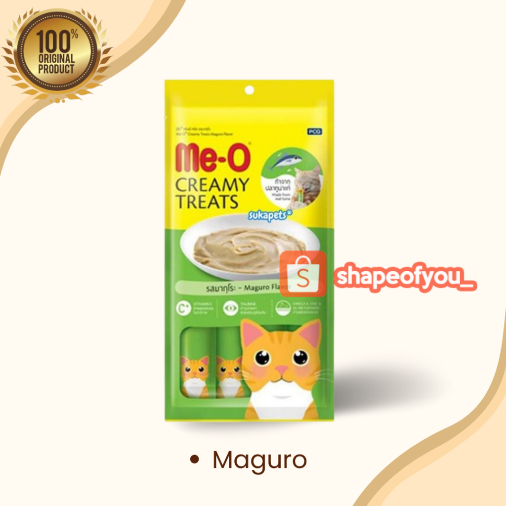 Jual Meo Creamy Treats Snack Me-O Cat Strip Wet Food Makanan Kucing ...