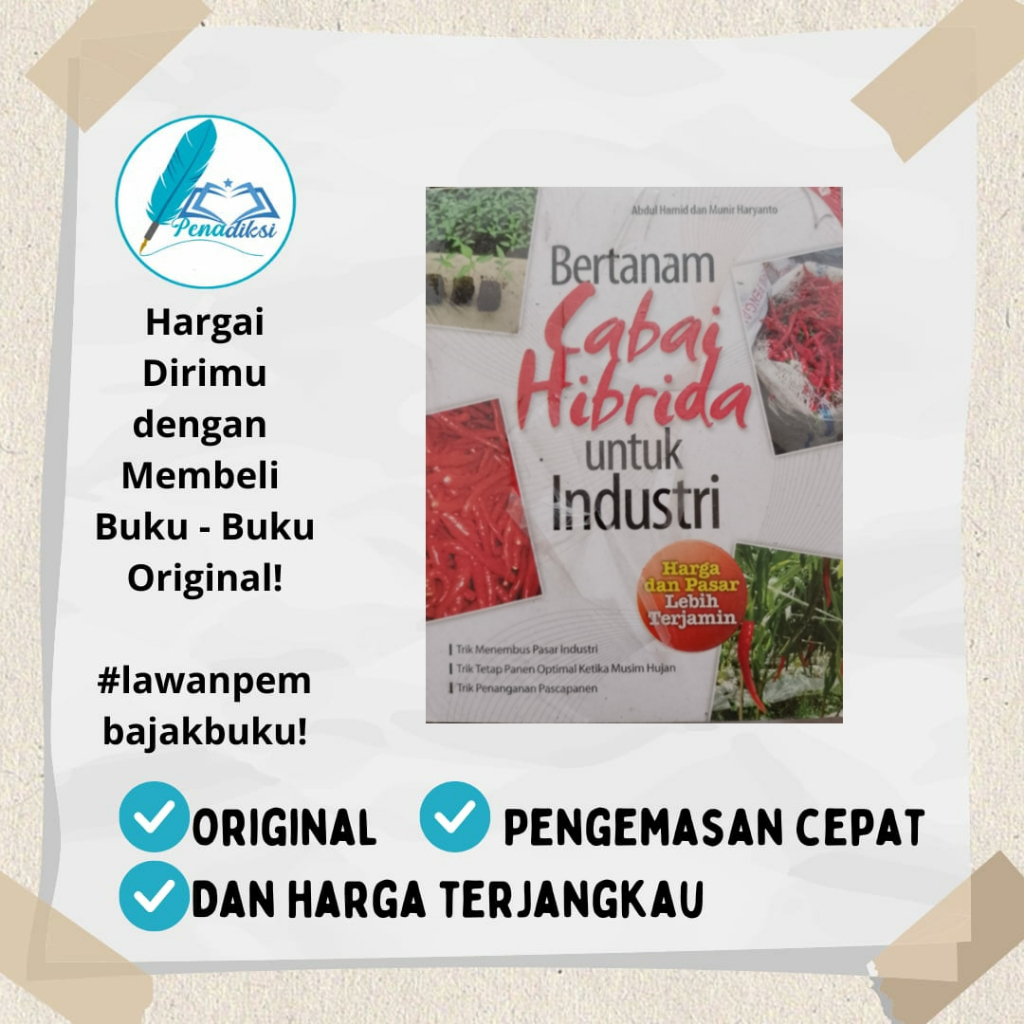 Jual Buku Bertanam Cabai Hibrida Untuk Industri : Harga dan Pasar Lebih ...