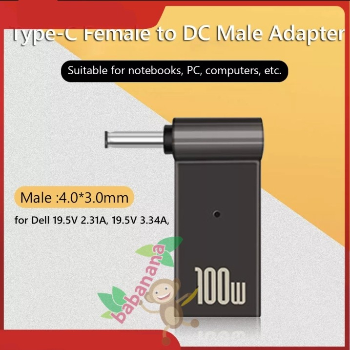 Jual Adapter Charger for Laptop USB Type-C 100 watt to DC Casan Converter | Shopee Indonesia