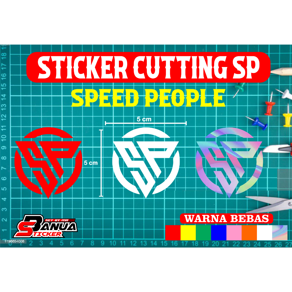 Jual STIKER SP SPEED PEOPLE CUTTING | Shopee Indonesia