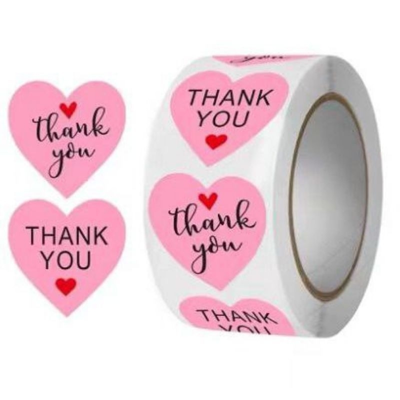 Jual Sticker label thank you sticker label jualan sticker label roll ...