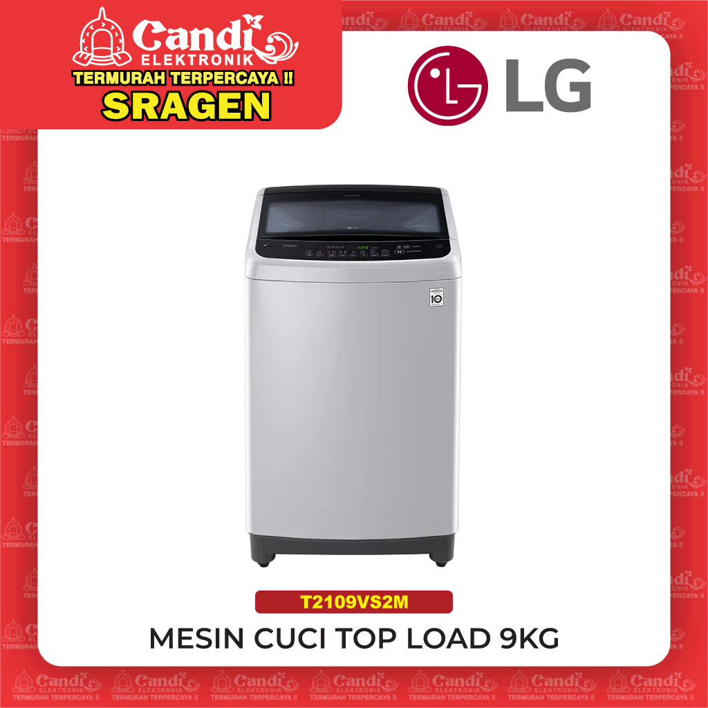Jual LG Mesin Cuci Top Loading 9kg Smart Inverter - T2109VS2M | Shopee ...