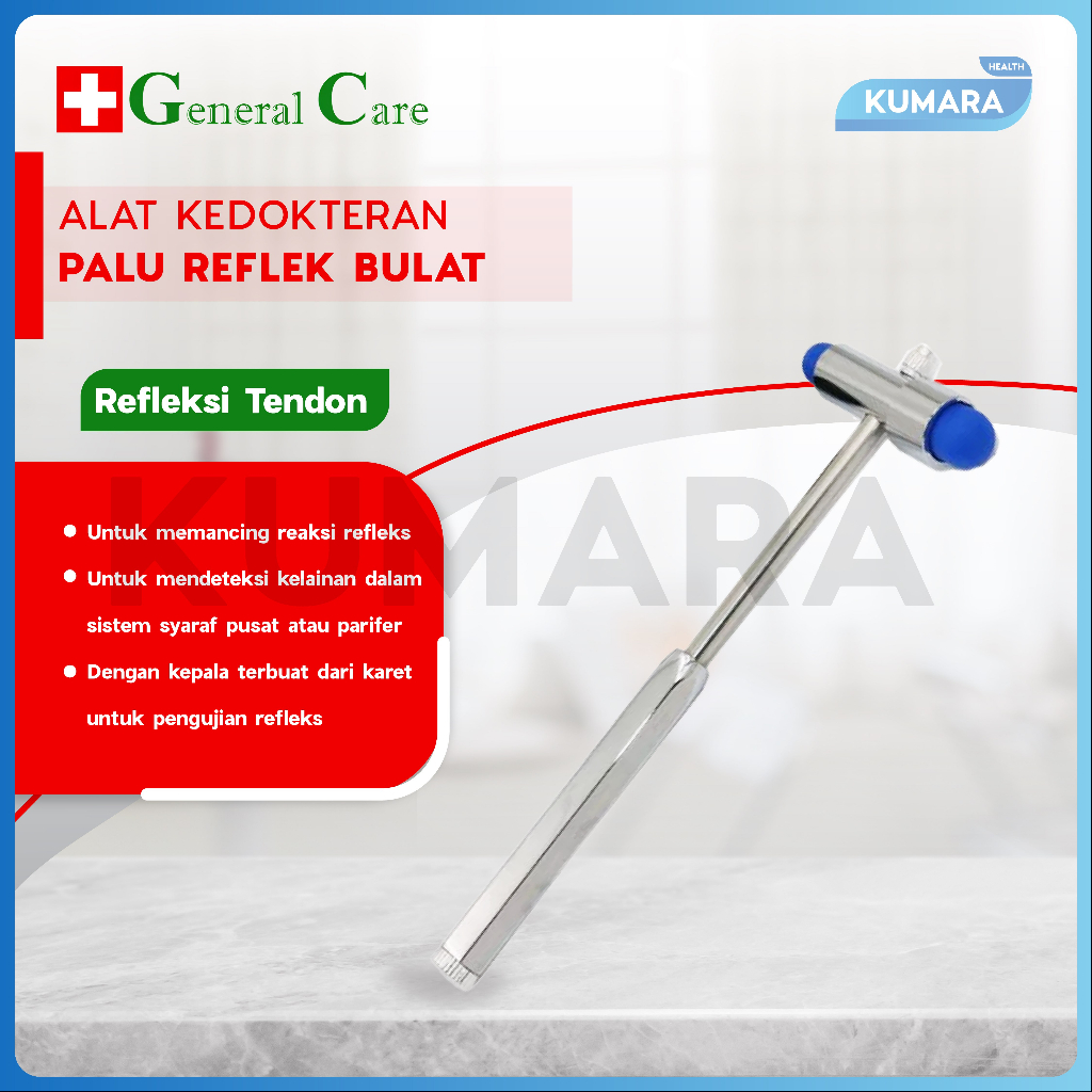 Jual GENERAL CARE - Reflex Hammer Balk / Palu Reflek Bulat | Shopee ...