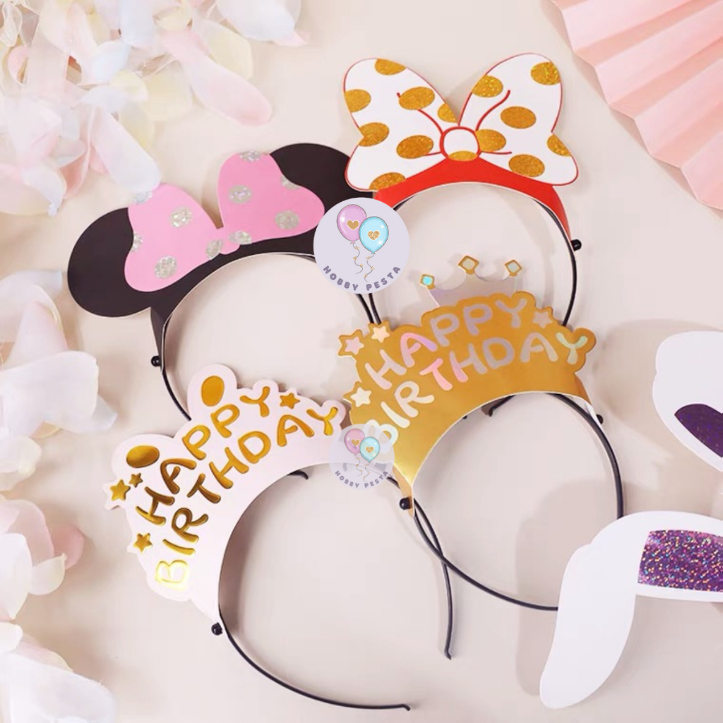 Jual Bando Happy Birthday / Bando Ultah / Bando Karakter / Dekorasi ...