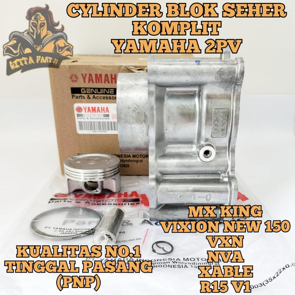 Jual CYLINDER BLOK SEHER PISTON RING KOMPLIT YAMAHA 2PV KUALITAS ASLI ORIGINAL YAMAHA YGP ...