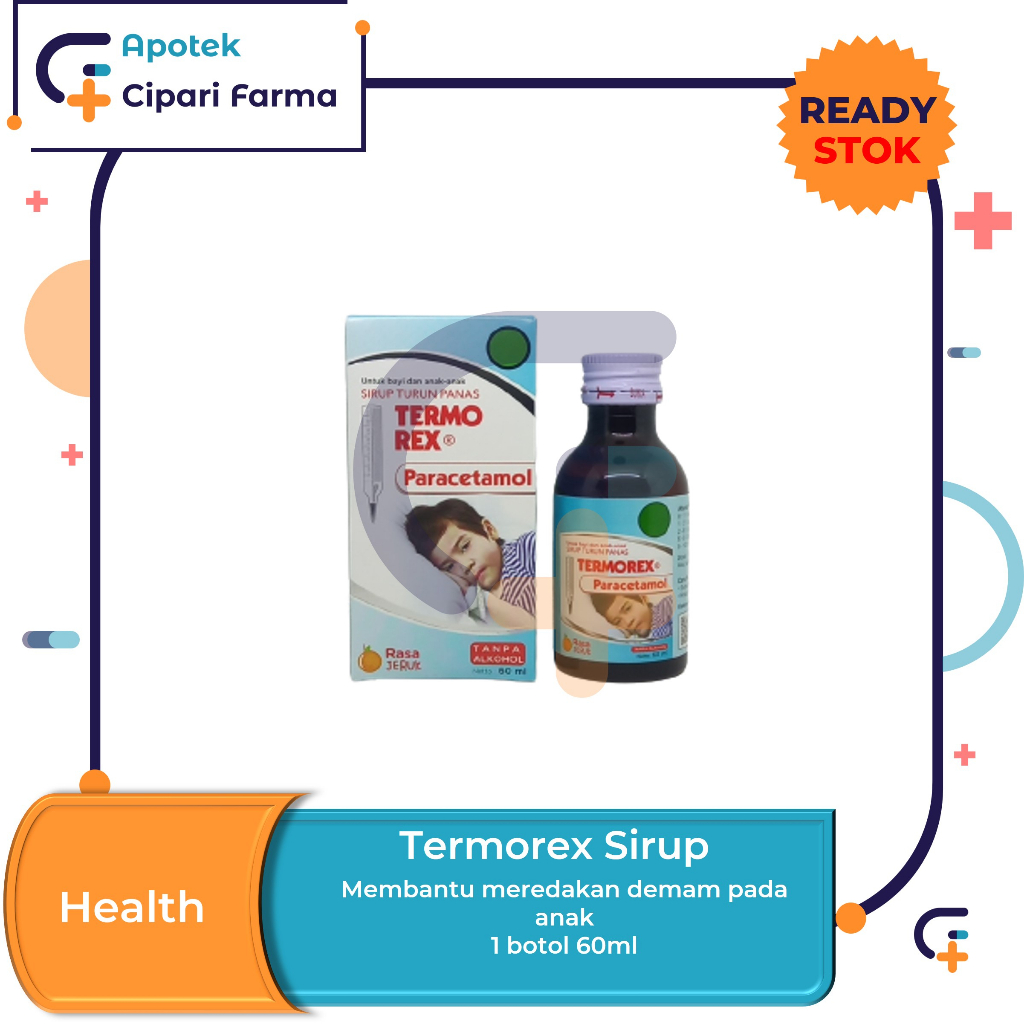 Jual Termorex Obat Sirup Turun Panas Demam Anak isi 60ml | Shopee Indonesia
