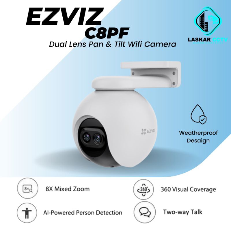 Jual CCTV EZVIZ C8PF 1080P PTZ OUTDOOR SMART WIFI IP CAMERA DUAL-LENS ...