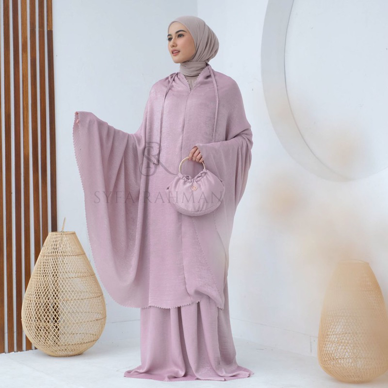 Jual Syfa Rahman - Zalina Prayer Set | Mukena Silk Premium | Shopee ...