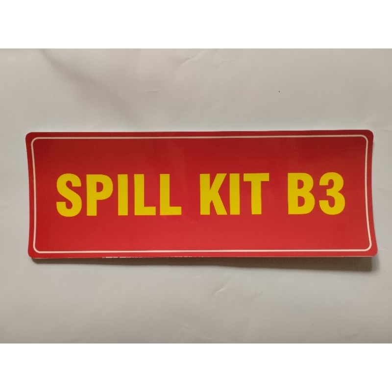 Jual Stiker vinyl SPILL KIT B3 | Shopee Indonesia