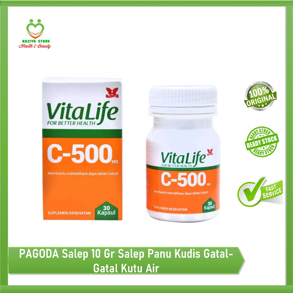 Jual VITALIFE C 500 MG/Vitamin C/Suplemen daya tahan tubuh/Sistem imun Vitamin Daya Tahan Tubuh ...