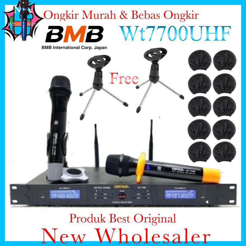 Jual Mic wireless BMB WT7700UHF Original Multi Freguency Wt 7700 UHF | Shopee Indonesia