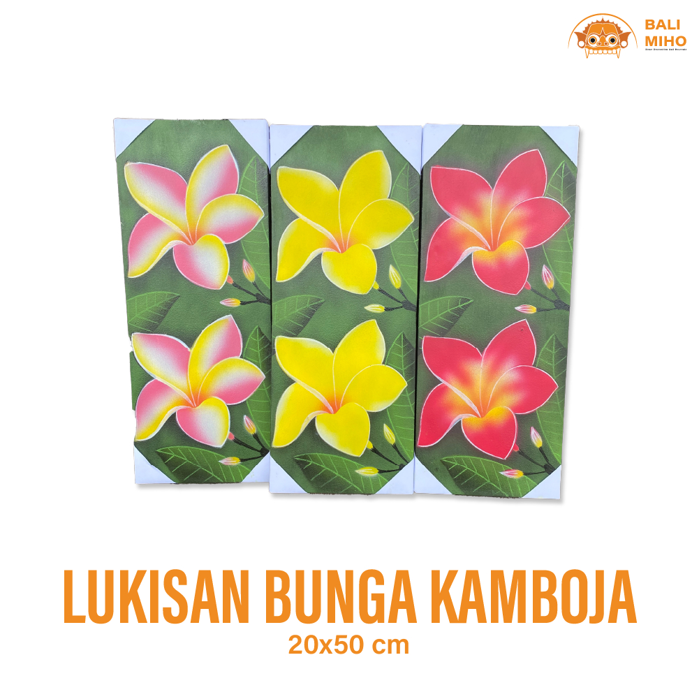 Jual Lukisan Bunga Kamboja 20 x 50 cm - Lukisan Bunga Jepun Bali ...