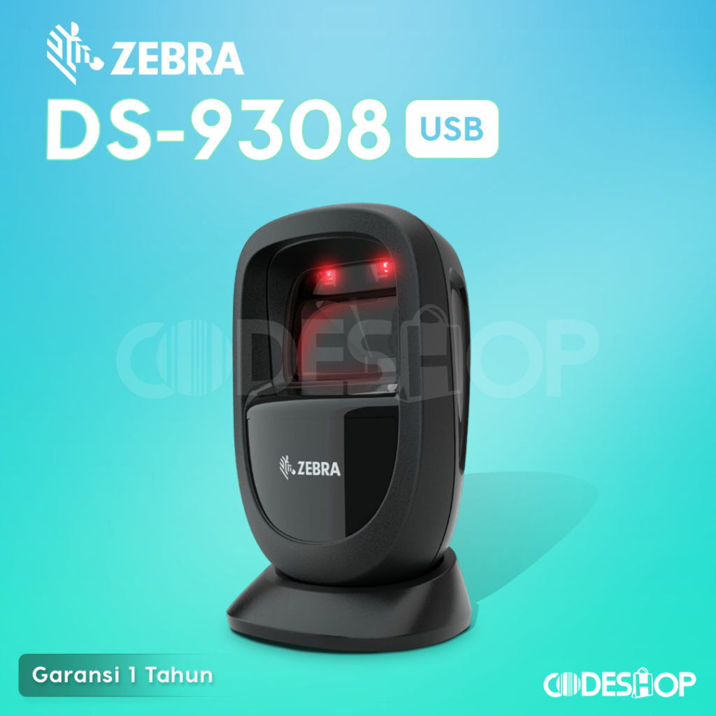 Jual Scanner Qrcode Zebra Symbol DS-9308 Scanner Duduk Omni 2D | Shopee ...