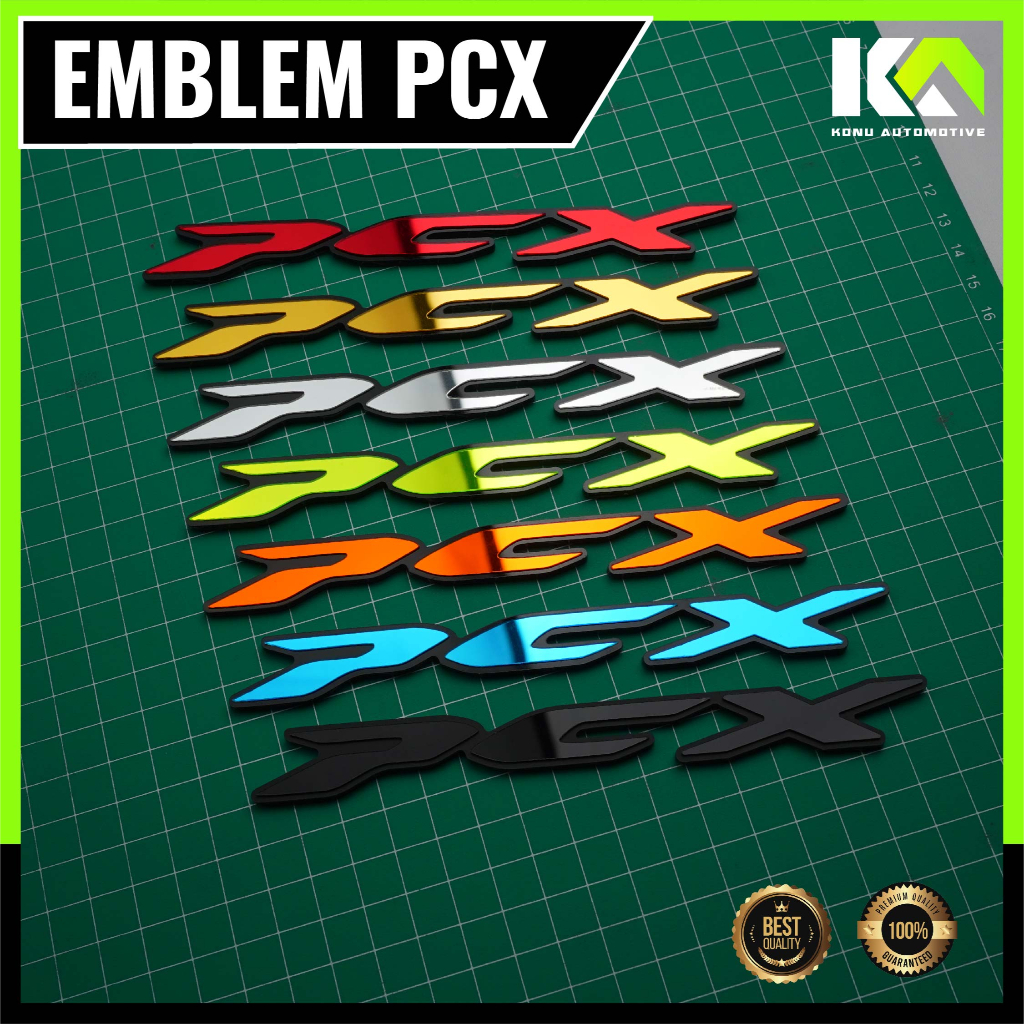 Jual EMBLEM PCX LOGO PCX 3D EMBLEM MOTOR PCX AKSESORIS PCX BUKAN STIKER ...