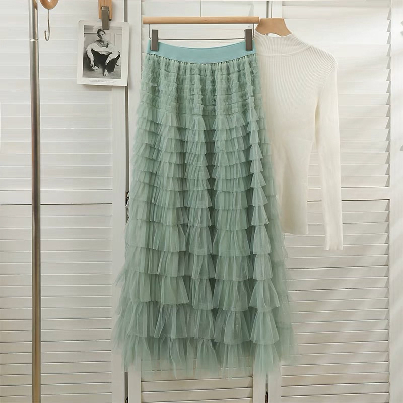 Jual ROK TULE MIDI TULLE SKIRT WANITA PANJANG MX632 | Shopee Indonesia