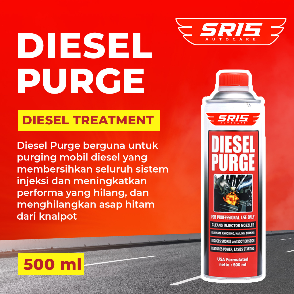 Jual SR15 DIESEL PURGE 500ML PEMBERSIH INJECTOR MESIN DIESEL PURGING ...