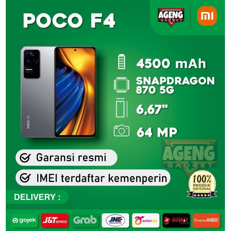 Jual Poco F4 5G 8/256 Garansi Resmi | Shopee Indonesia
