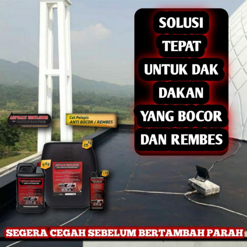 Jual Cat pelapis anti bocor 25 Kg I Aspal Emulsion untuk Waterproofing ...