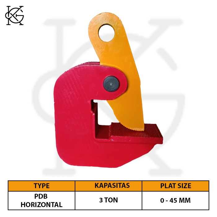 Jual TUBRAX PDB Lifting Clamp Hook Horizontal 3 Ton - 45 mm Alat Angkat ...