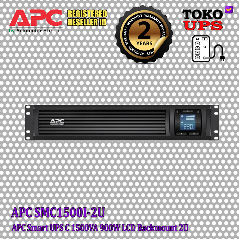 Jual UPS APC SMC1500i-2U 1500VA 900W APC SmartUPS C 1500VA LCD Rackmount 2U | Shopee Indonesia