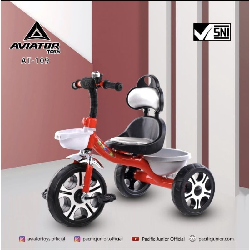 Jual Sepeda Anak Besi Aviator Kokoh Sandaran Duduk Busa Roda Karet ...