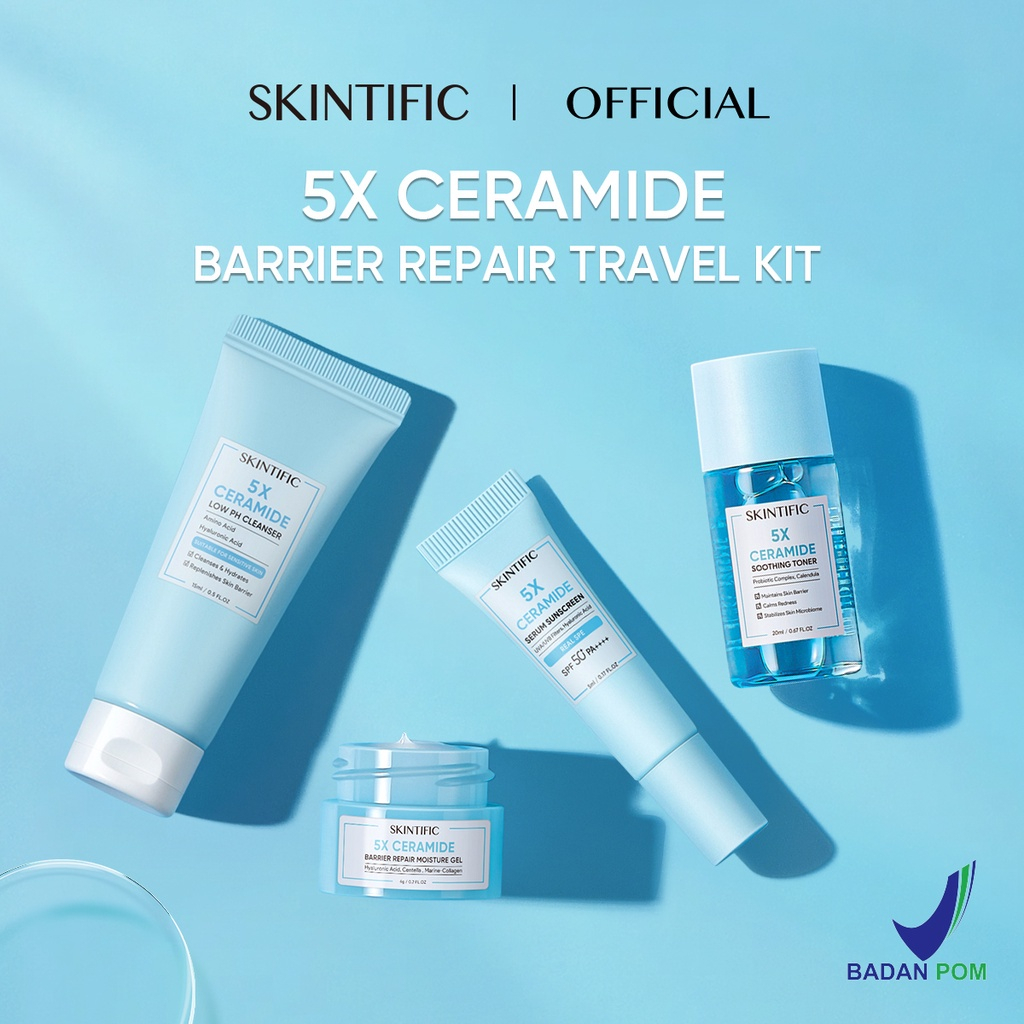 Jual SKINTIFIC 5X Ceramide Travel Kit Barrier Repair Start kit | Shopee ...