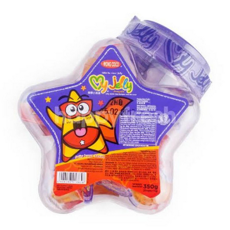 Jual [MT] [1 karton isi 8pcs] My Jelly toples bintang 350 gr wong coco ...