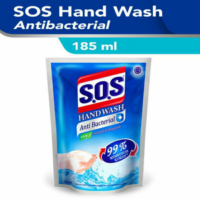 Jual Sos Hand Wash Anti Bacterial 185ml | Shopee Indonesia