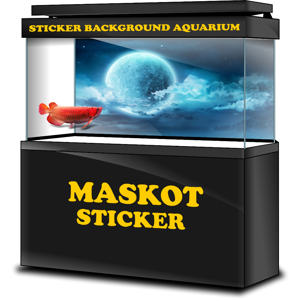 Jual STICKER AQUARIUM, STIKER AKUARIUM, AQUASCAPE, STIKER KACA AQUARIUM ...
