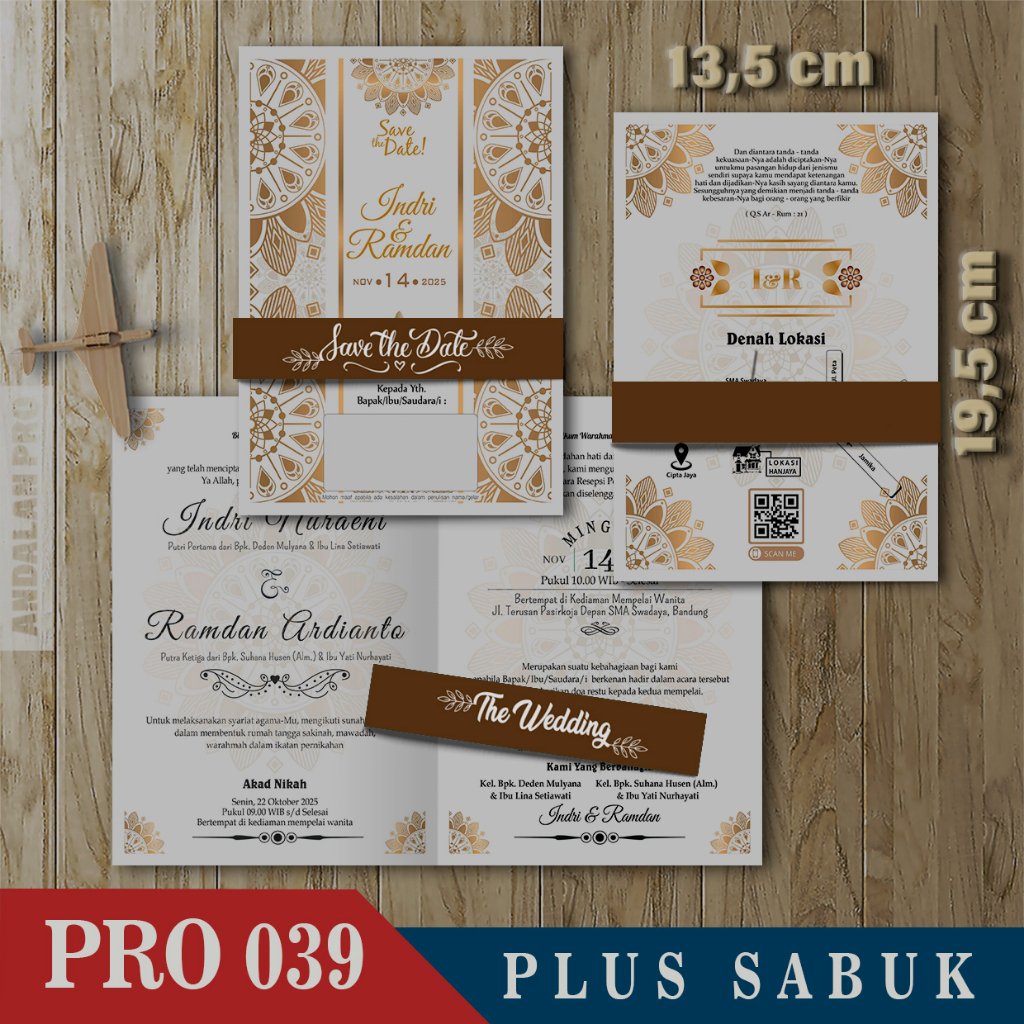 Jual Pro 039 Jasmine Lipat 2 Plus Sabuk - Cetak Undangan Color ...