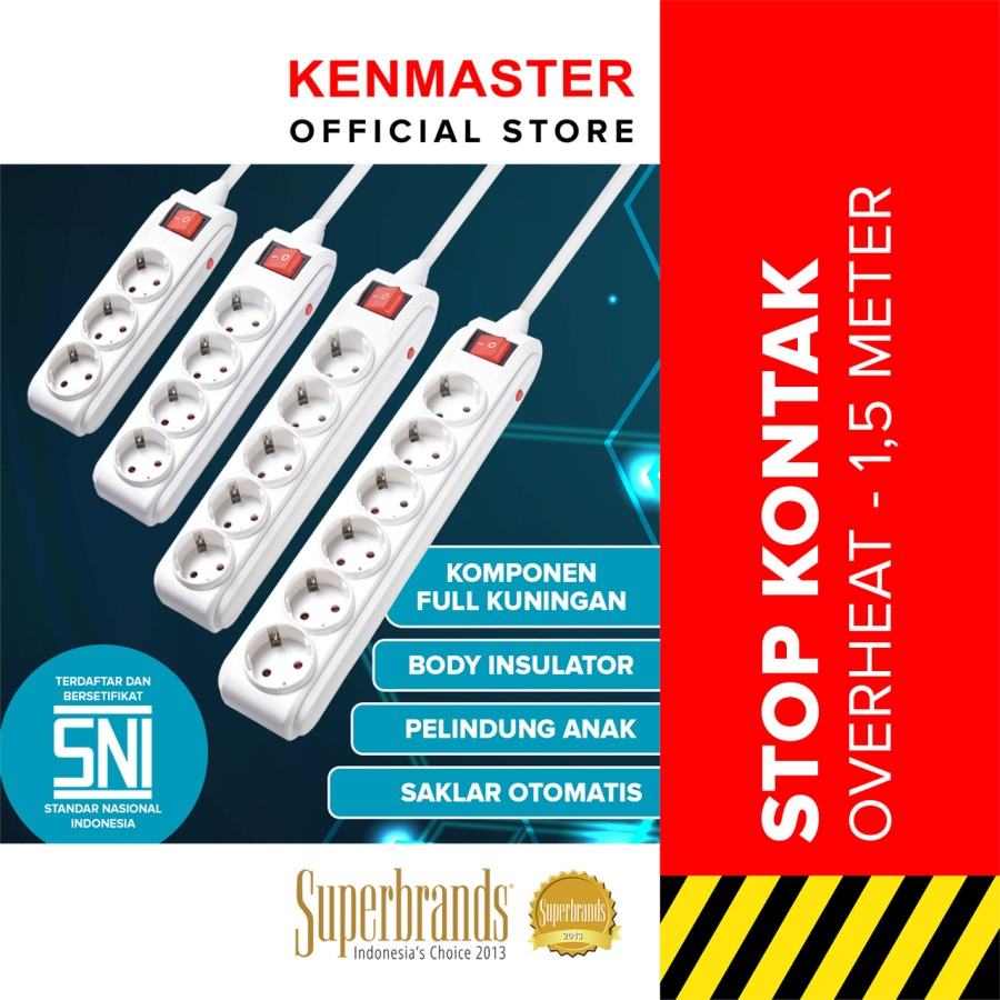 Jual Kenmaster Stop Kontak Overheat SNI | Shopee Indonesia Jual Kenmaster Stop Kontak Overheat SNI | Shopee Indonesia
