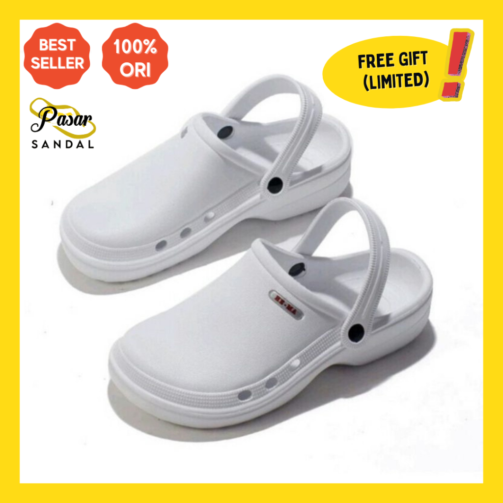 Jual Sandal Baim Putih Sendal Kodok Pria Wanita / Sandal Umroh Haji ...
