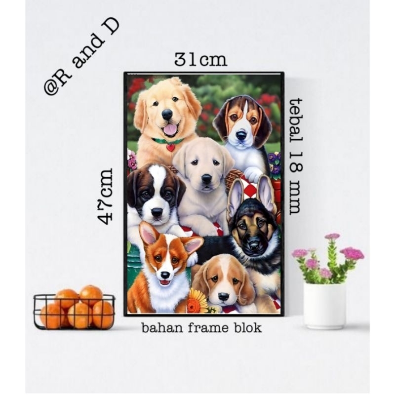 Jual Hiasan dinding gambar kucing ukuran 47x31 dekorasi cetak foto ...
