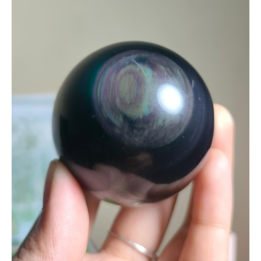 Jual Natural Rainbow Obsidian Sphere / Bola (2) | Shopee Indonesia