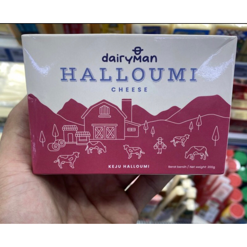 Jual DairyMan Halloumi Chesee Keju 200 grm | Shopee Indonesia