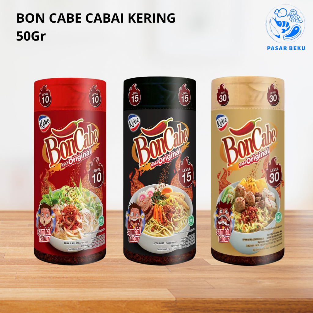 Jual Bon Cabe Cabai Kering 50Gr All Level Cabai Tabur Pasar Beku Padang ...