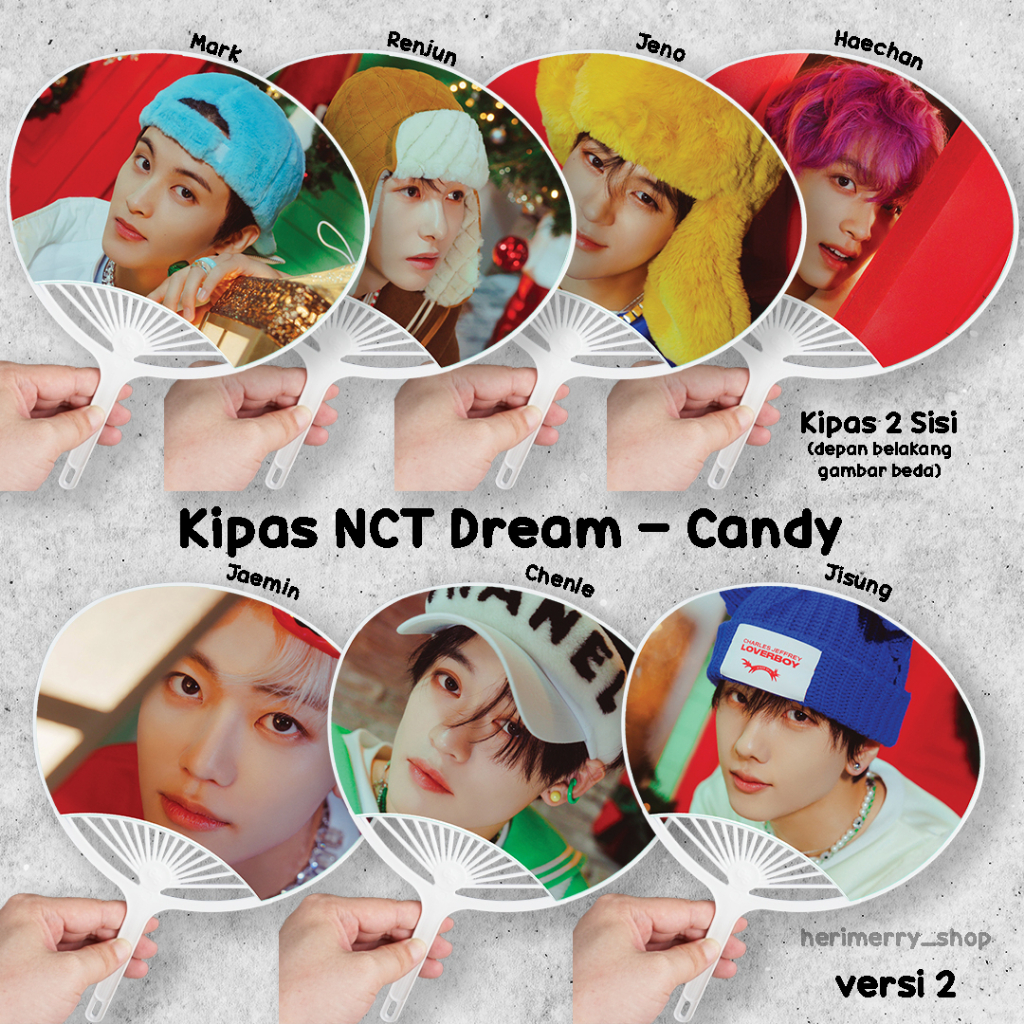 Jual Kipas NCT Dream Candy - Merchandise KPOP Hand fan Unofficial Kipas ...