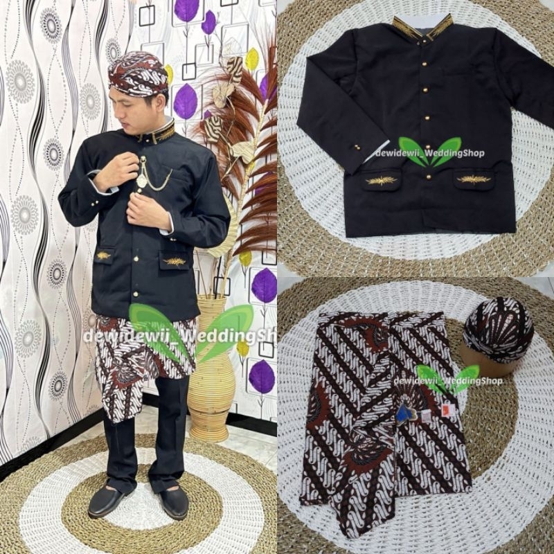 Jual [1set] Pakaian Adat Sunda / Beskap Sunda Bordir + Sapit Urang ...
