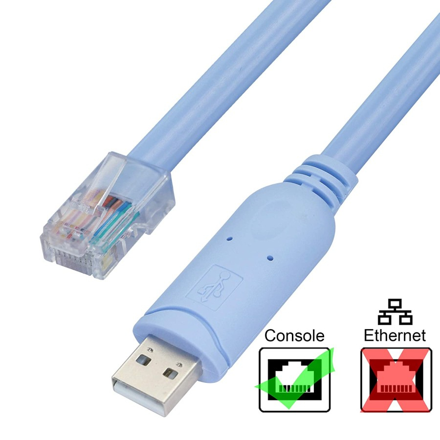 Jual Kabel USB Rj45 Flat / Kabel USB to Rj45 Console | Shopee Indonesia