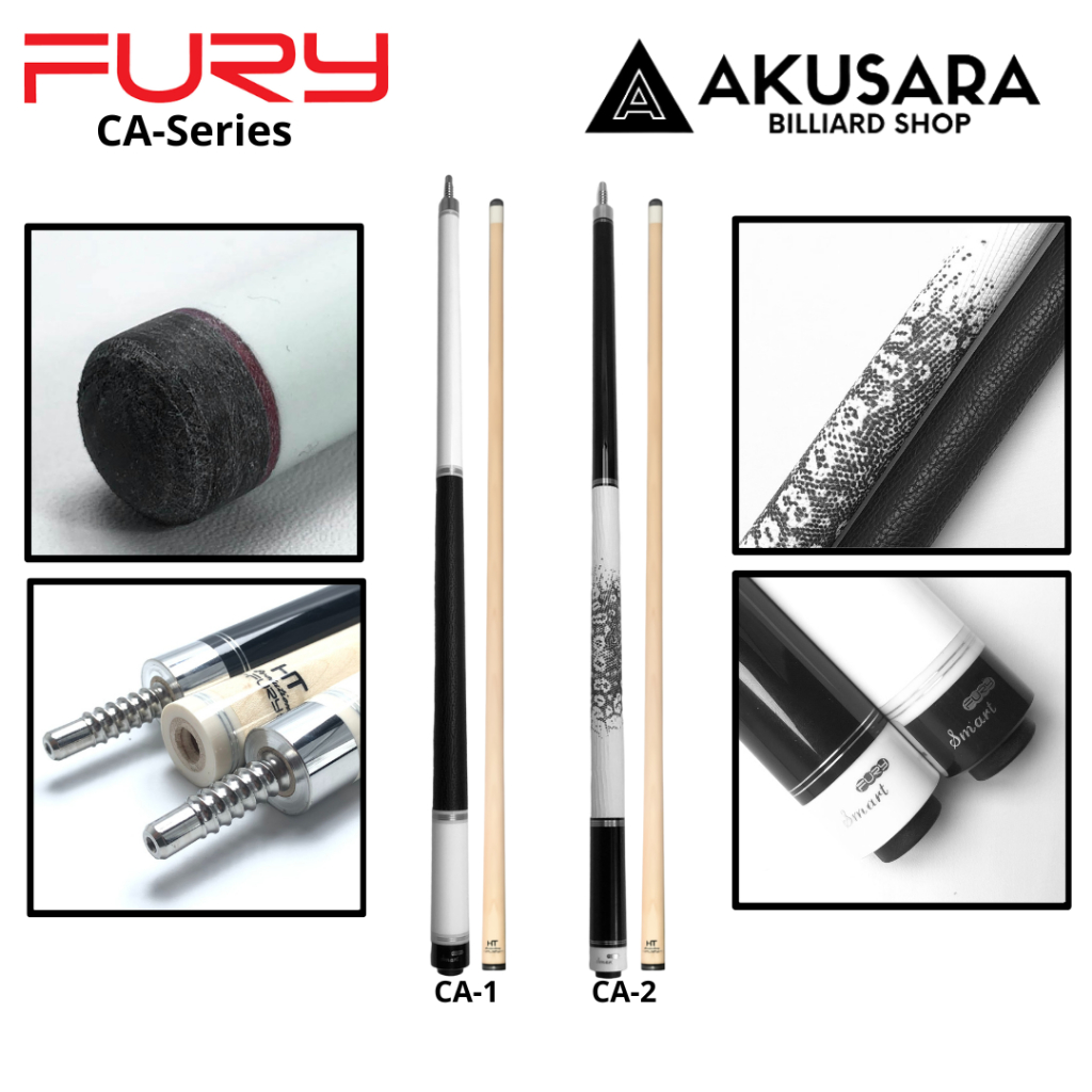 Jual Stik Play Billiard Fury CA-1 dan CA-2 Black Radial Joint New Stick ...
