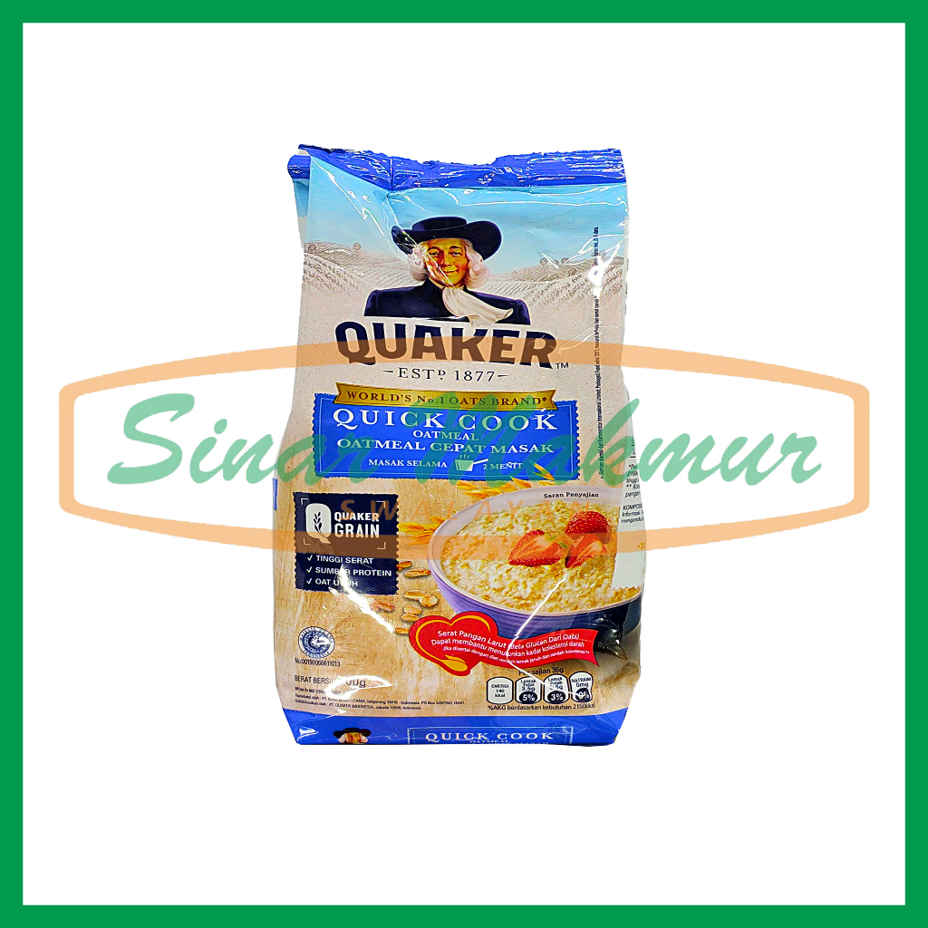 Jual Quaker Quick Cook Oatmeal 200g/800g | Shopee Indonesia