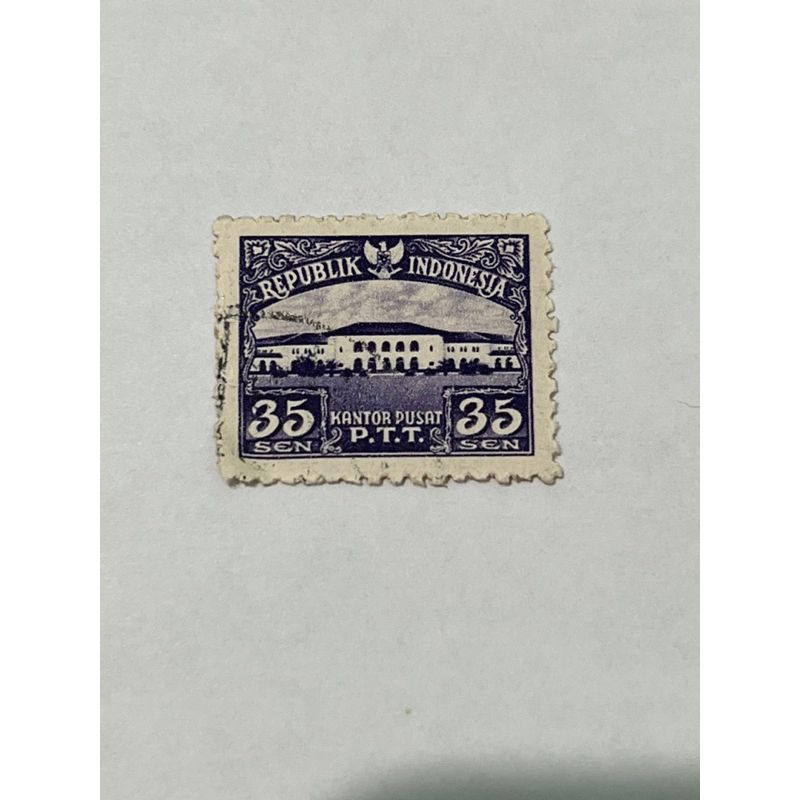 Jual Perangko Indonesia Kuno 35 sen | Shopee Indonesia