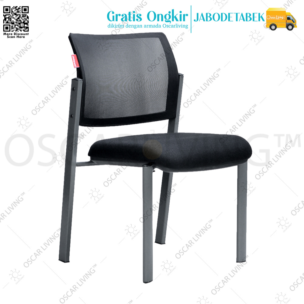 Jual Chairman Kursi Hadap VC 08 TMX Fabric Hitam / Kursi Tunggu ...
