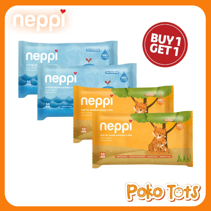 Jual Neppi Baby Wipes Wet Tissue Tisu Basah Bayi NON PARFUM | Shopee ...