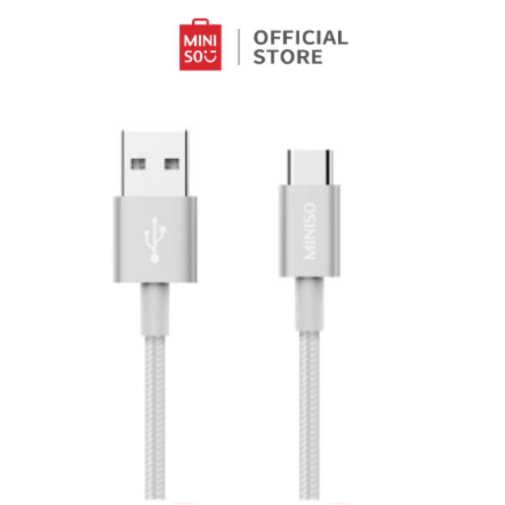 Jual MINISO Kabel Data Port Terintegrasi Charger USB tipe C Casing ...