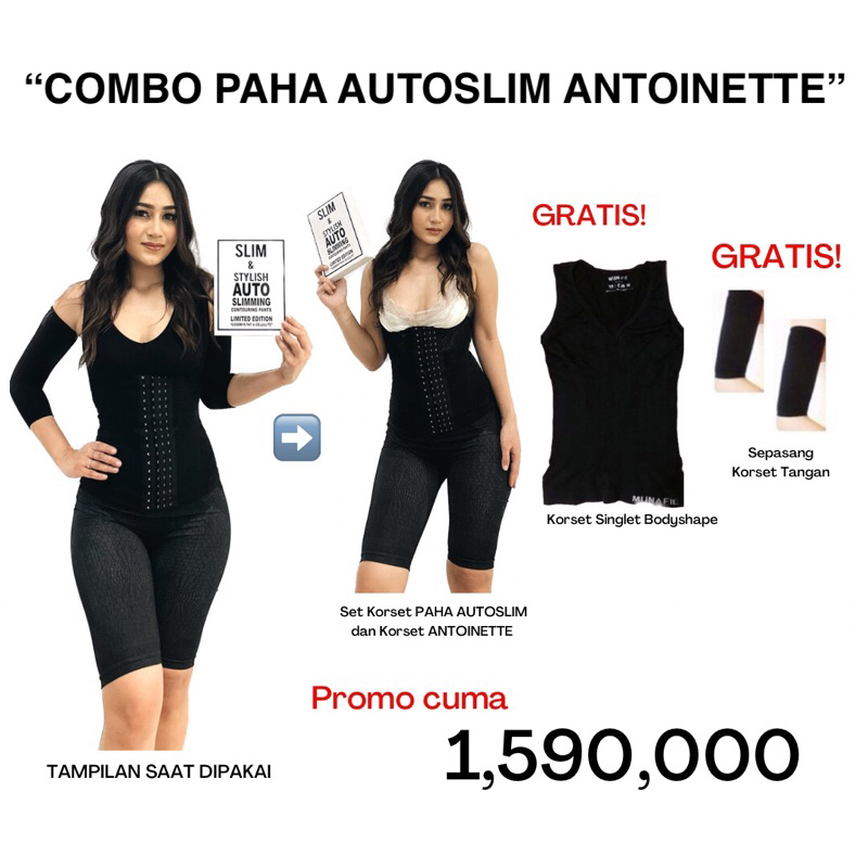 Jual COMBO KORSET PAHA AUTOSLIM ANTOINETTE | Shopee Indonesia