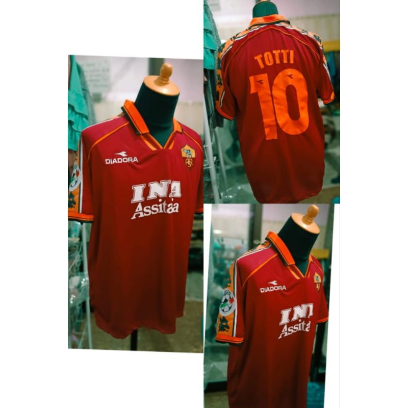 Jual jersey as roma retro sudah sma name set by request | Shopee Indonesia