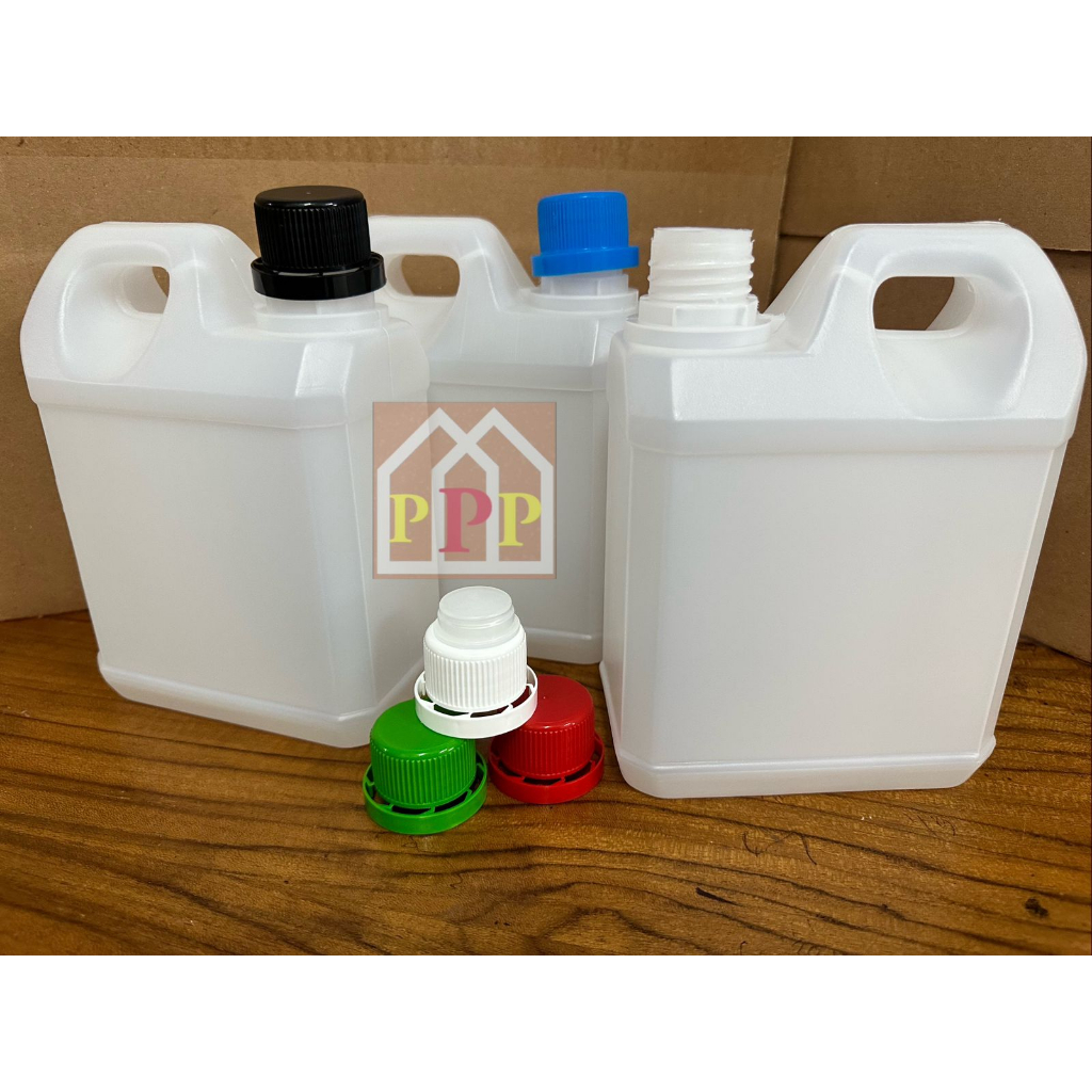 Jual jerigen 1 l 1 liter jirigen 1 liter derigen 1 ltr kotak pendek ...