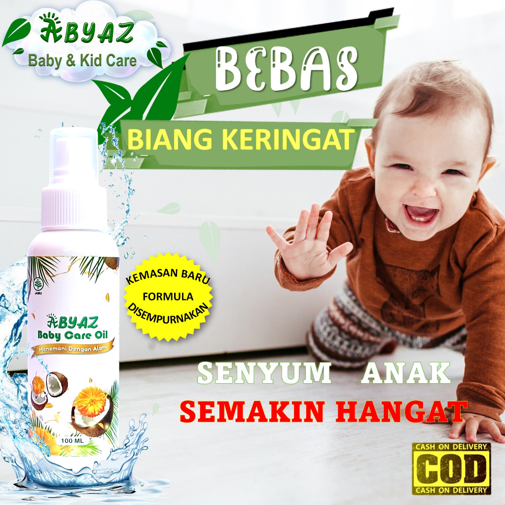 Jual ABYAZ BABY CARE OIL OBAT BRUNTUSAN BIANG KERINGAT RUAM POPOK RUAM ...