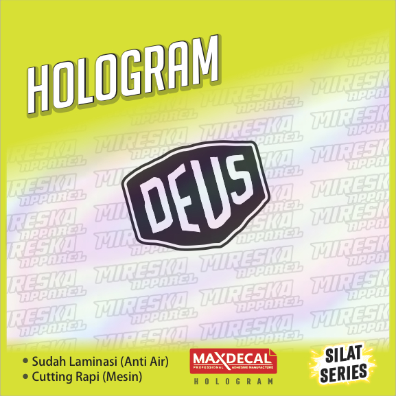 Jual Terbaru!! Stiker Viral Hologram Terlaris BRAND CLOTH Series ...
